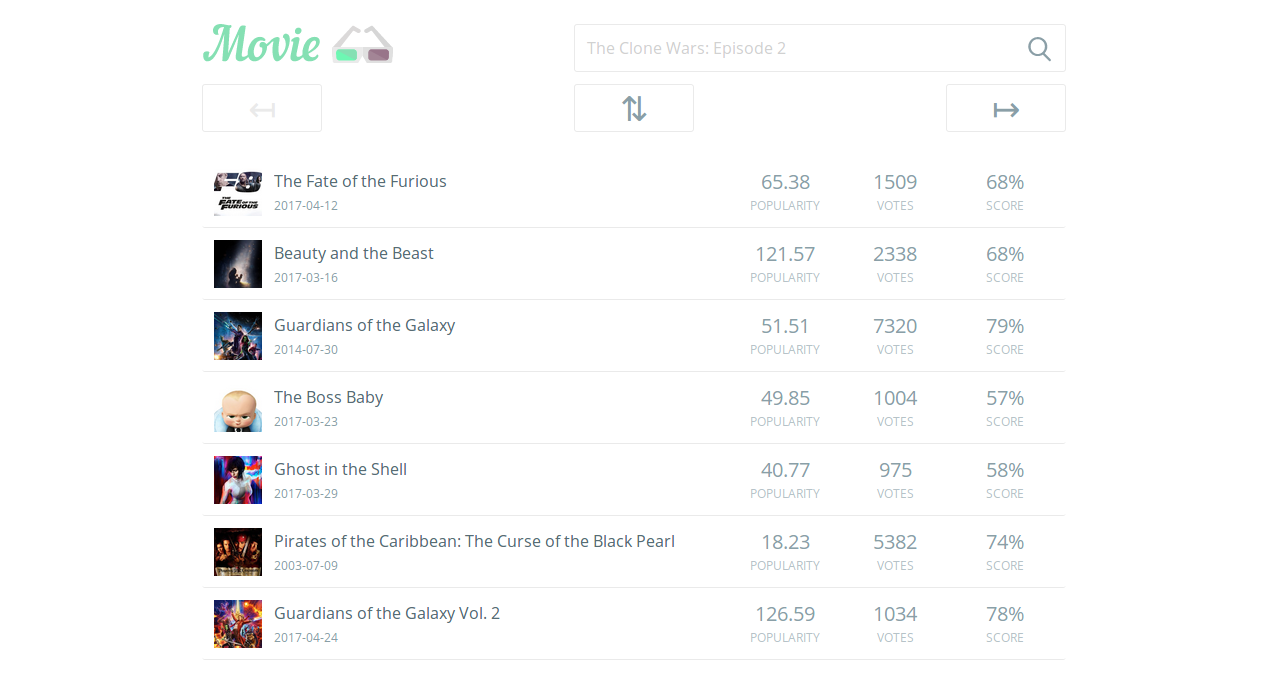 Github Arkadiusz Wieczorekreact Movie App A Simple React App Using The Movie Database Api